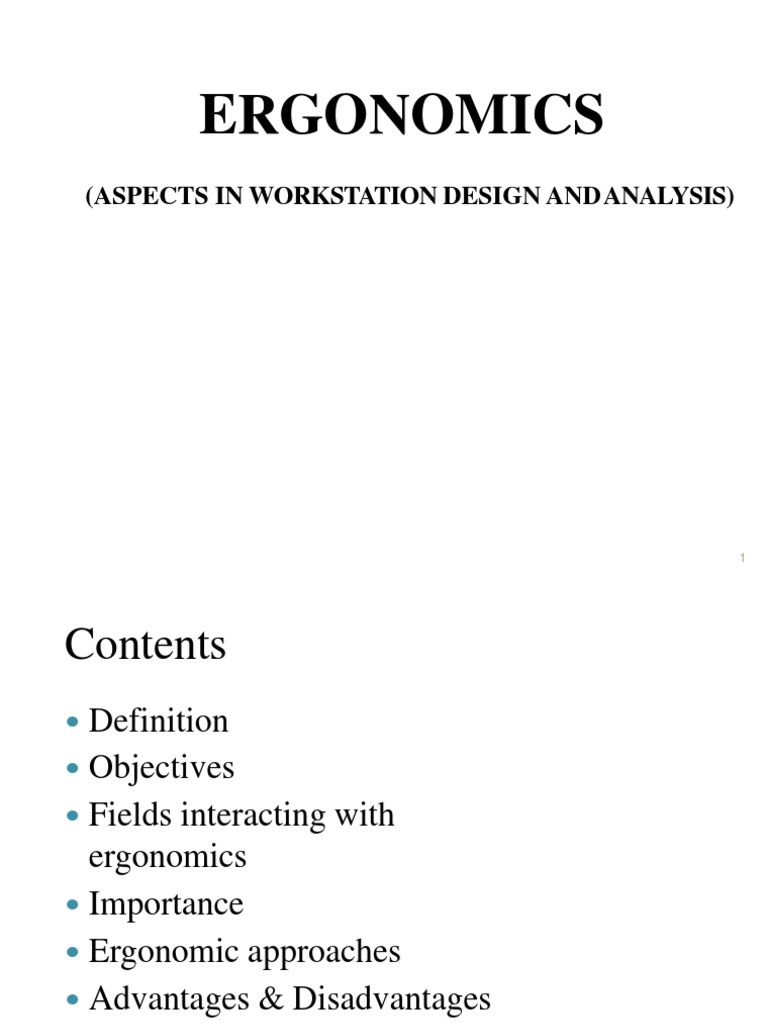 Ergonomics And Universal Design Principles Download Free Pdf Human