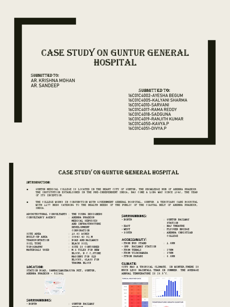 A Case Study and Architectural Analysis of Guntur General Hospital in ...