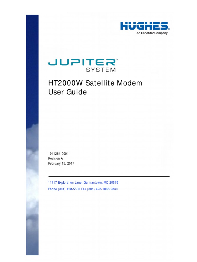 Hughesnet ht2000w Satellite Modem User Guide 1041264-0001 A | PDF | Wi ...