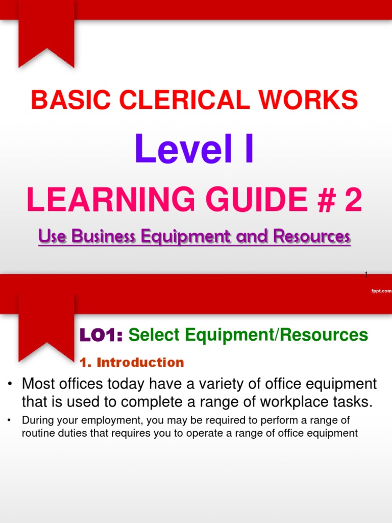 Using Office Equipment Effectively | PDF