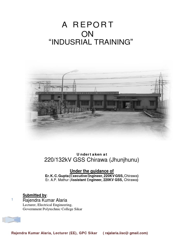 Training Report On 220 To 132KV Substation | PDF | Electrical Substation | Transformer