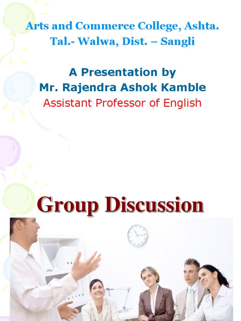 B.A.III Comp - English Group Discussion | PDF | Conversation | Leadership