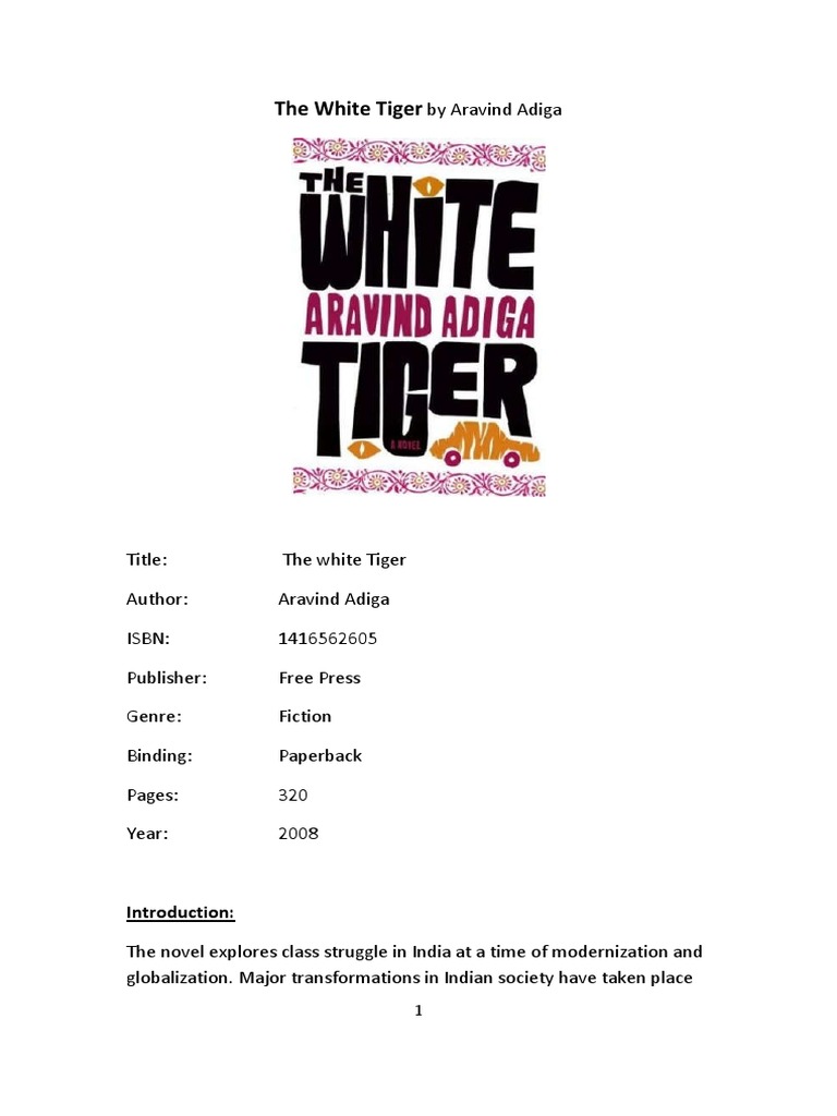 The White Tiger | PDF