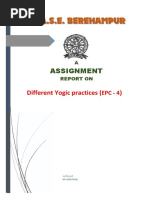 Yoga Assignment | PDF | Yoga | Asana
