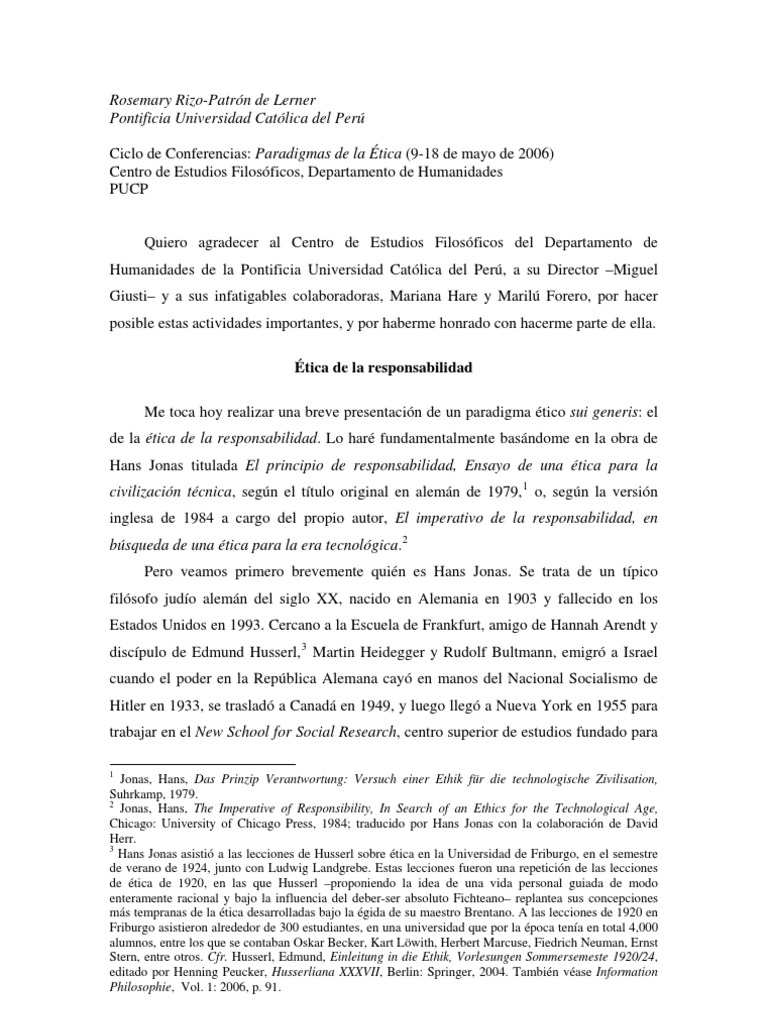 Rizo Patron Eticadelares | PDF | Edmund Husserl | Metafísica