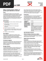 TDS Nitobond SBR Latex India4 | PDF | Concrete | Cement