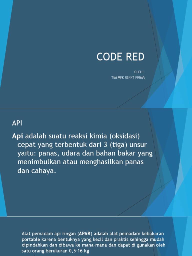 Materi Code Red 2019 | PDF