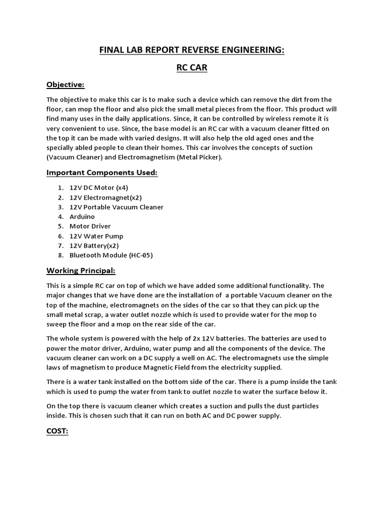 Final Lab Report Reverse Engineering | PDF