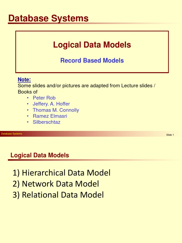 Unit 4 Data Models | PDF | Relational Database | Relational Model