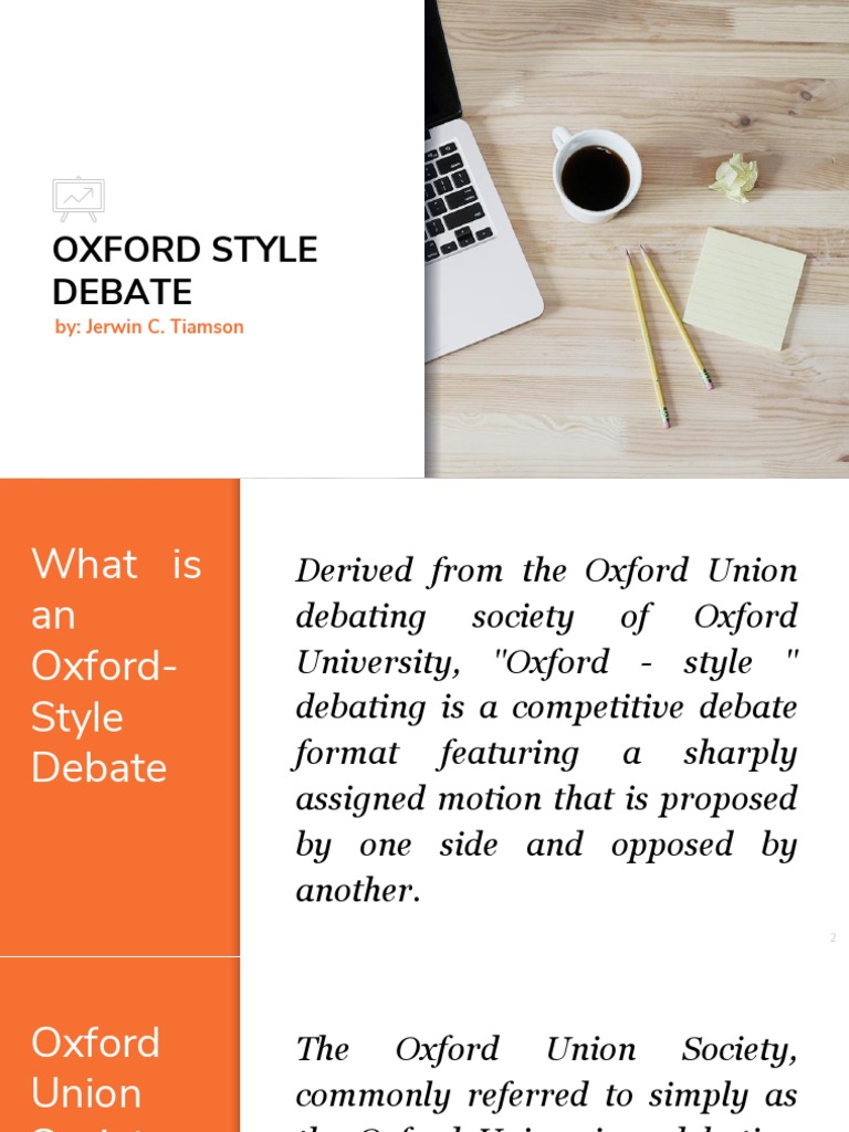 Oxford Style Debate-Jerwin C. Tiamson | PDF | Political Communication ...