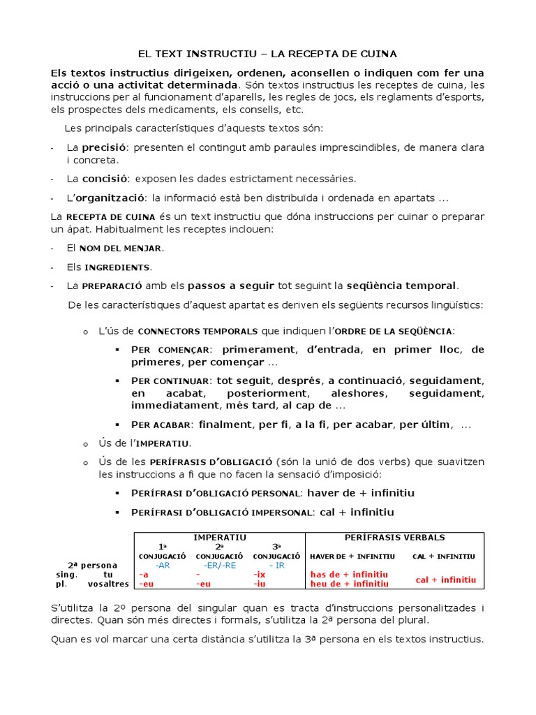 El Text Instructiu | PDF