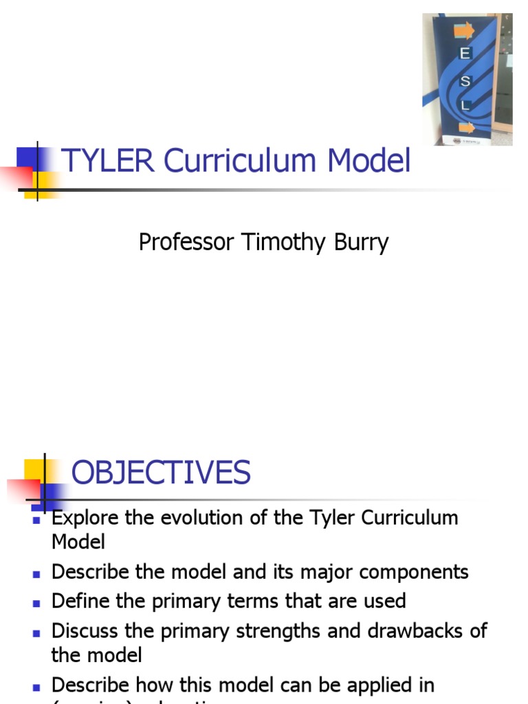 Ttyler Curriculum Model Pppt. | PDF | Curriculum | Evaluation