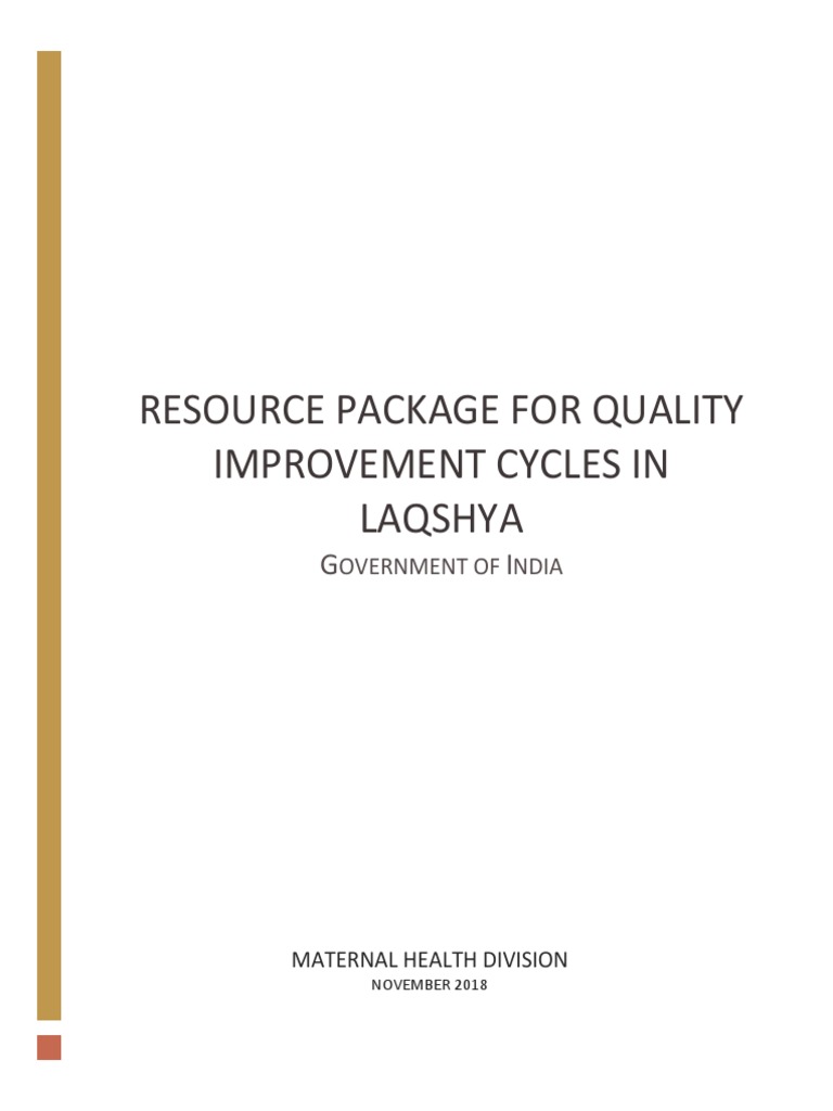 LaQshya Quality Improvement Cycles Resource Material | PDF | Childbirth ...