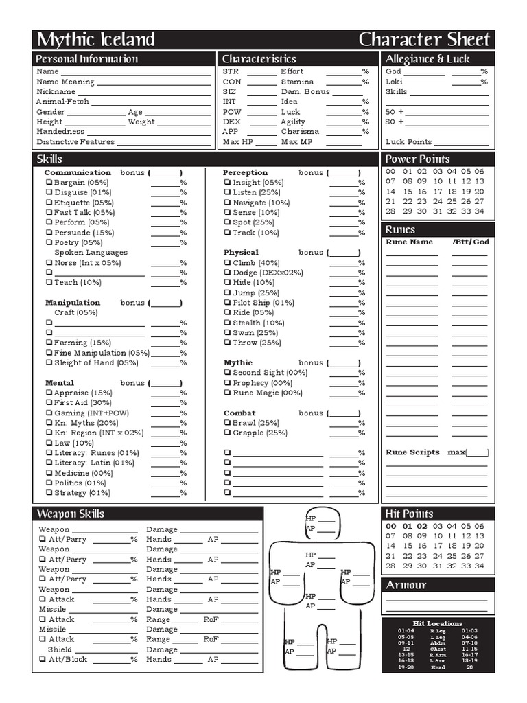A Warrior's Legacy: The Character Sheet of Ragnar Storm-Born | PDF