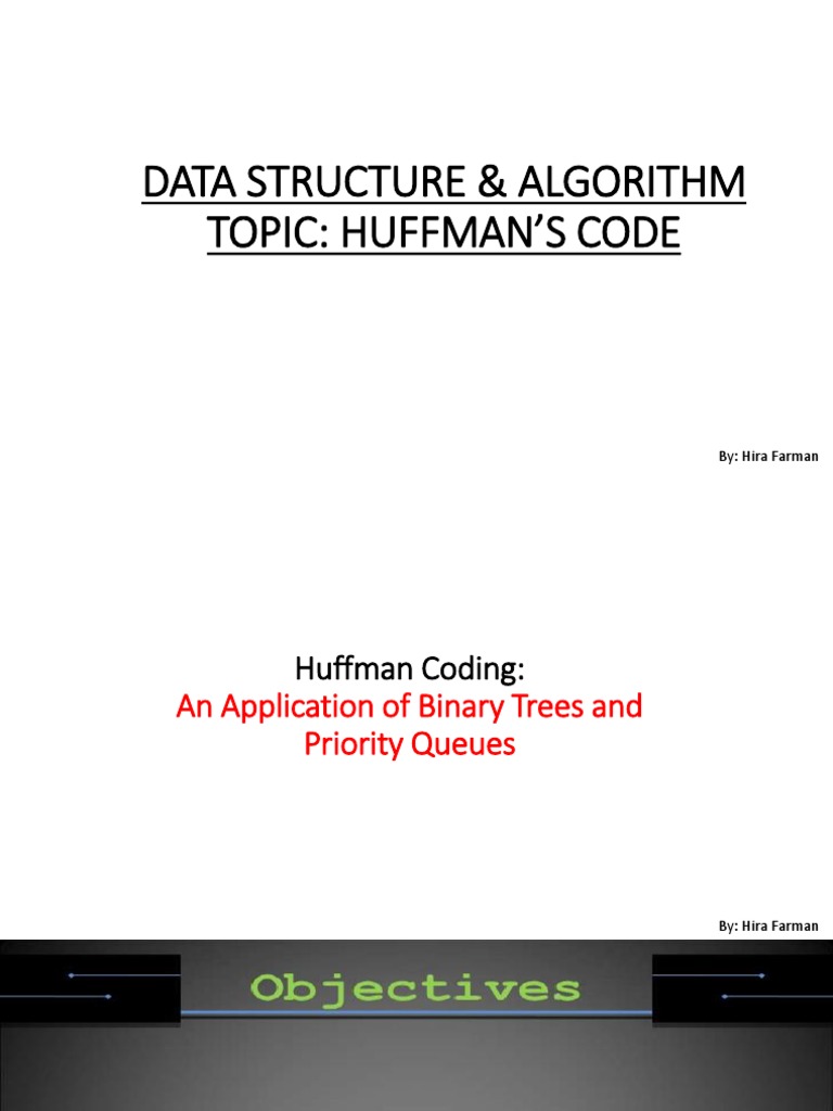 Huffman S Algorithm Lecture1 Pdf Data Compression Code