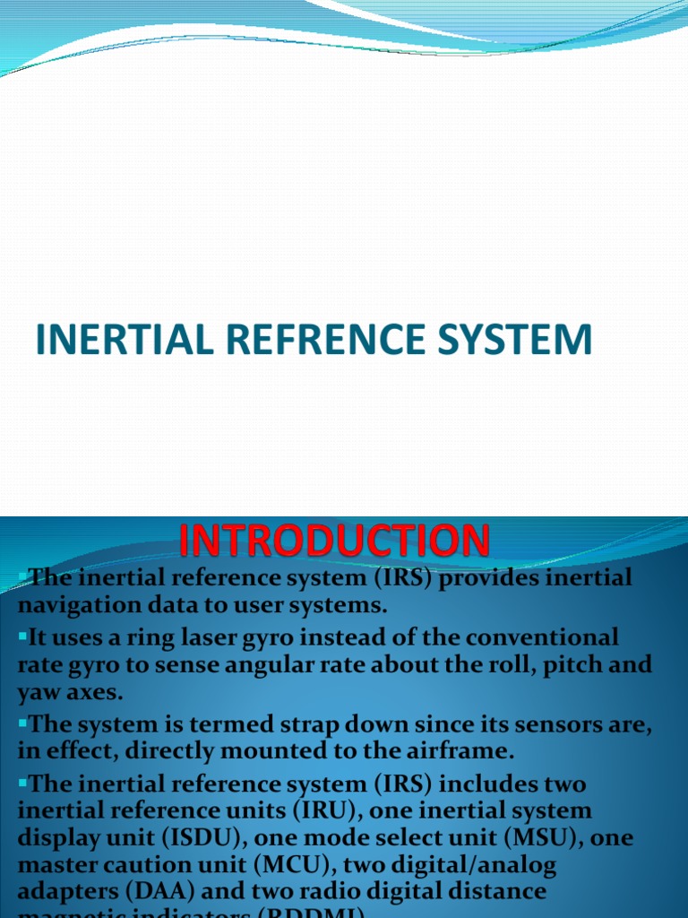 Inertial Reference System Explained | PDF | Inertial Navigation System ...