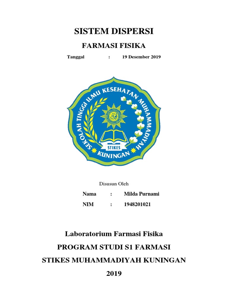 Laporan SISTEM DISPERSI