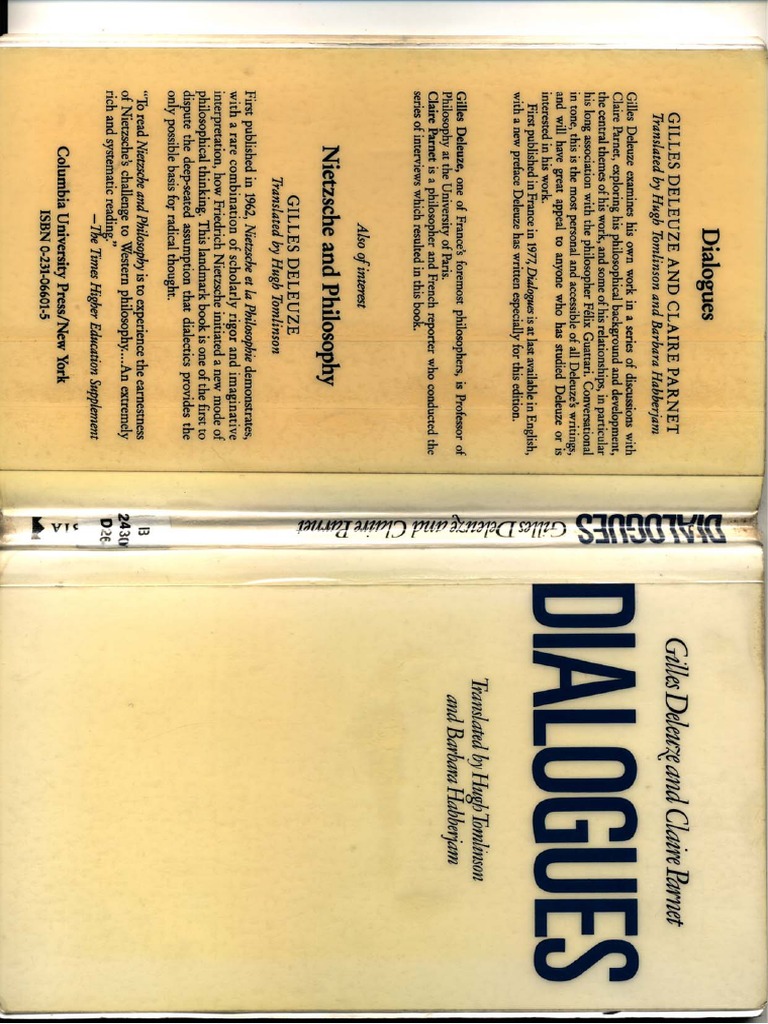 Gilles Deleuze, Claire Parnet - Dialogues-Columbia University Press ...
