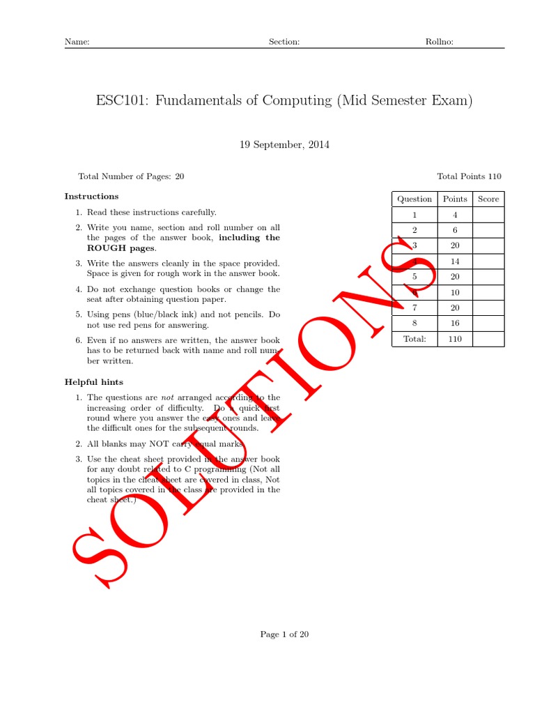 Midsem Pdf Pdf Pointer Computer Programming Areas Of Computer Science