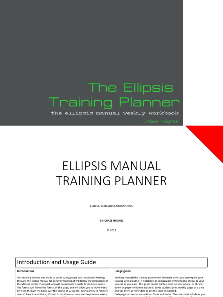 Training Planner Sample | PDF | Attention | Conversation