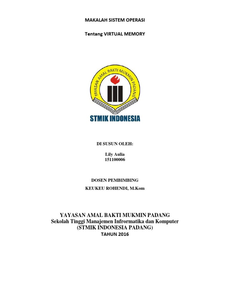 Makalah Virtual Memory | PDF | Komputer