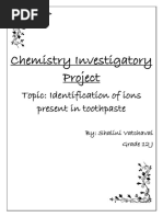 Analysis of Toothpaste - Chemistry Investigatory Project - Class 12 ...