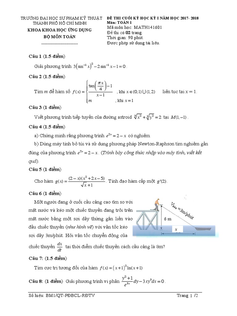 Toan1 MATH141601 hk1 1718 PDF | PDF