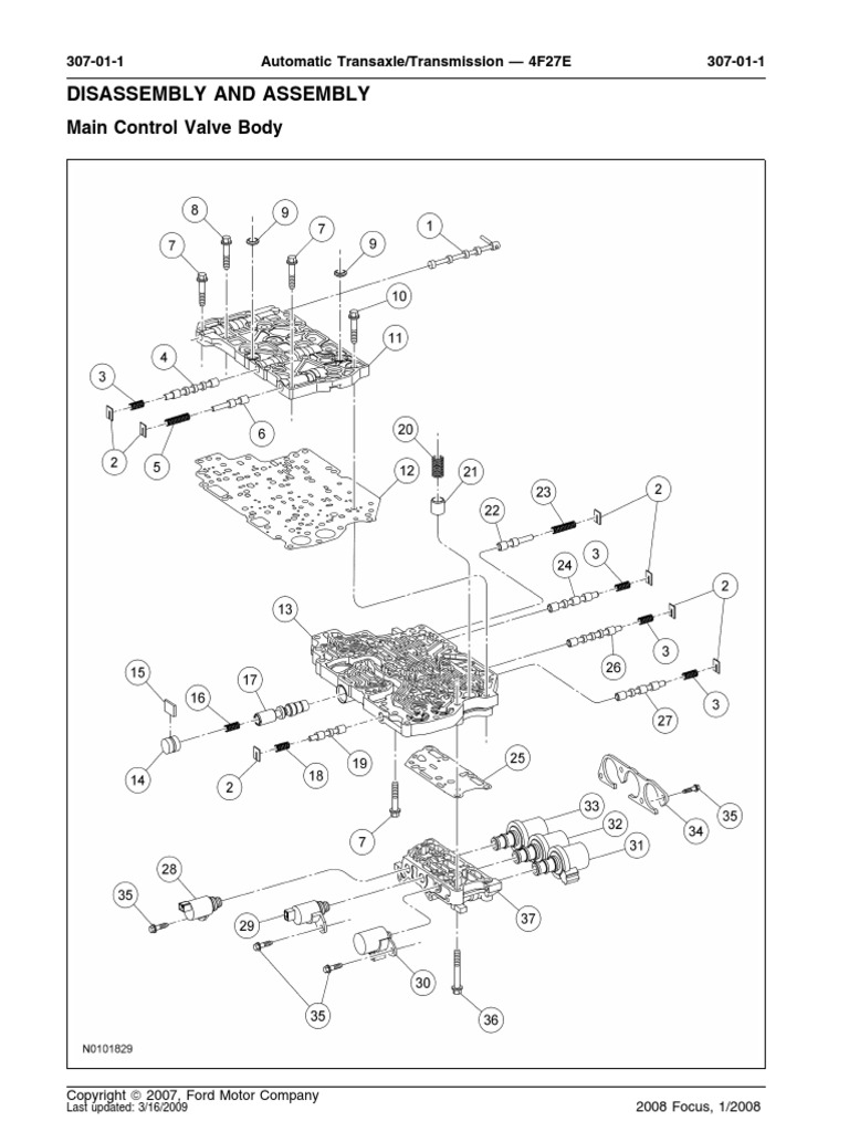 Valve Body 2009-07-10 - 4f27e PDF | PDF | Valve | Transmission (Mechanics)