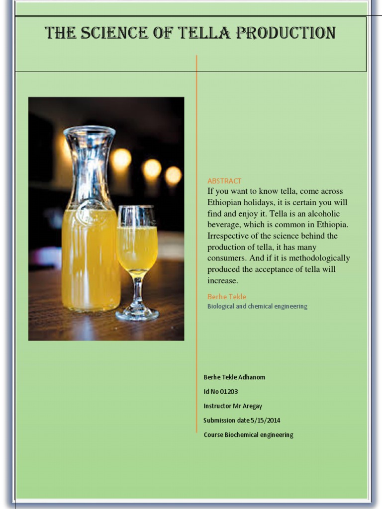 Science of Tella Production | PDF | Malt | Brewing