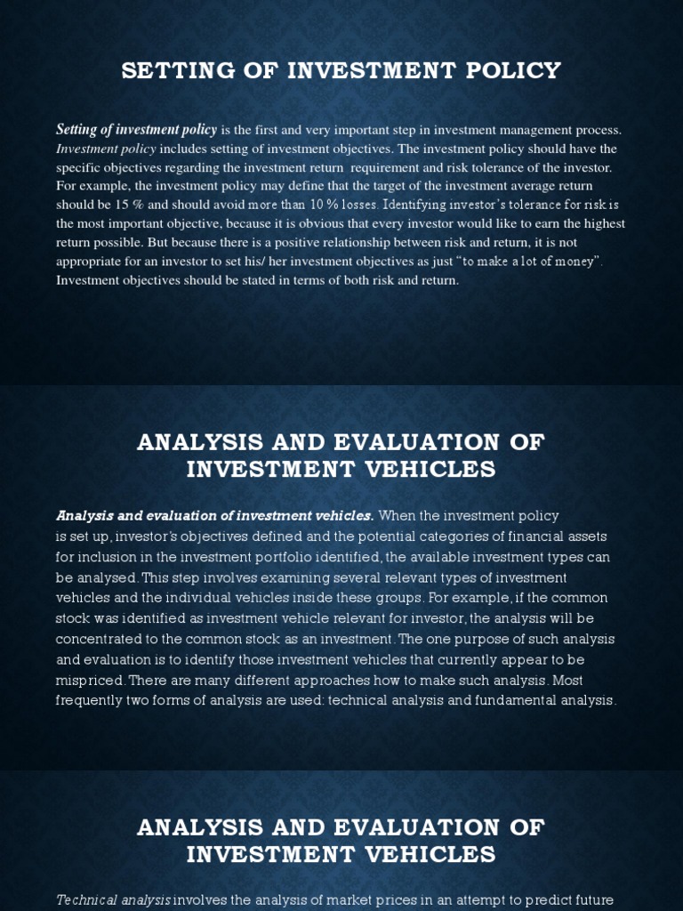 Investment Strategy | PDF | Investment Management | Investor