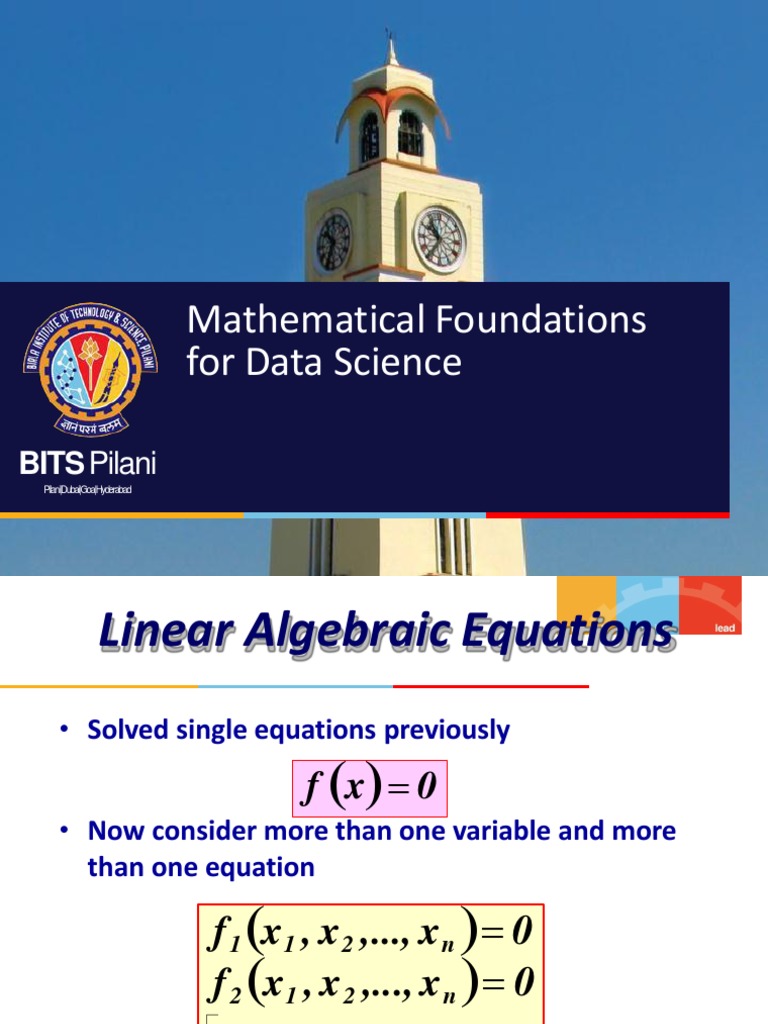 An Introduction to the Mathematical Foundations of Linear Algebra and ...