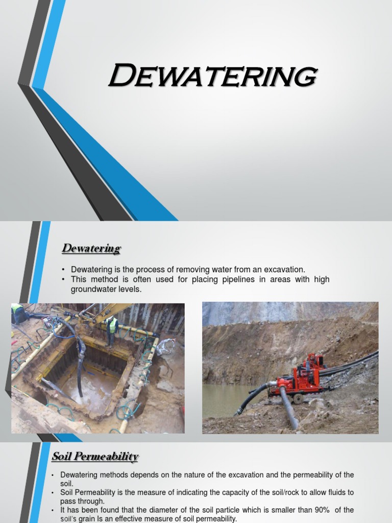 Dewatering | PDF