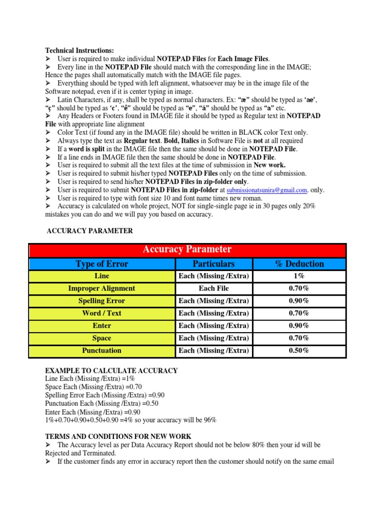 Data Entry Instructions Terms and Conditions | PDF | Text File | Computer File