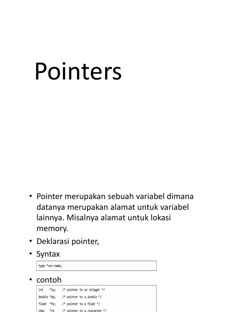 Pointer Dan Io File PDF | PDF | Seni & Disiplin Bahasa