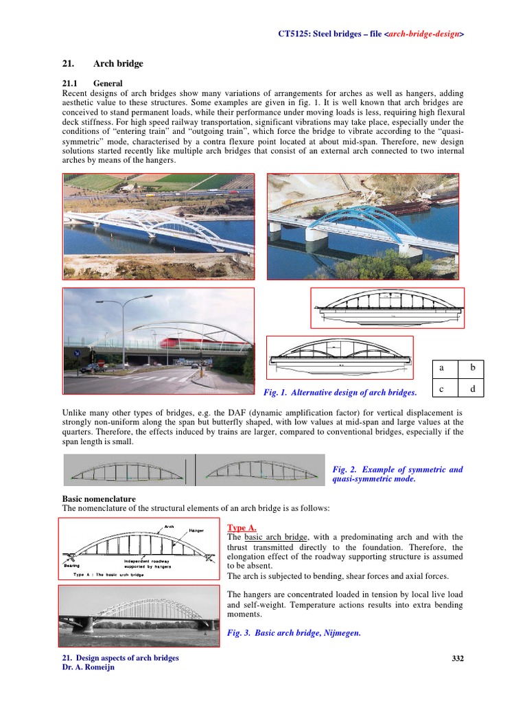 Arch Bridge Design | PDF | Bridge | Bending