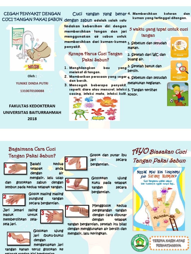 Leaflet Cuci Tangan | PDF