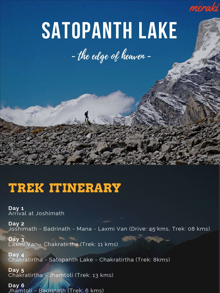 Satopanth Lake Package PDF | PDF | Himalayas | Nature