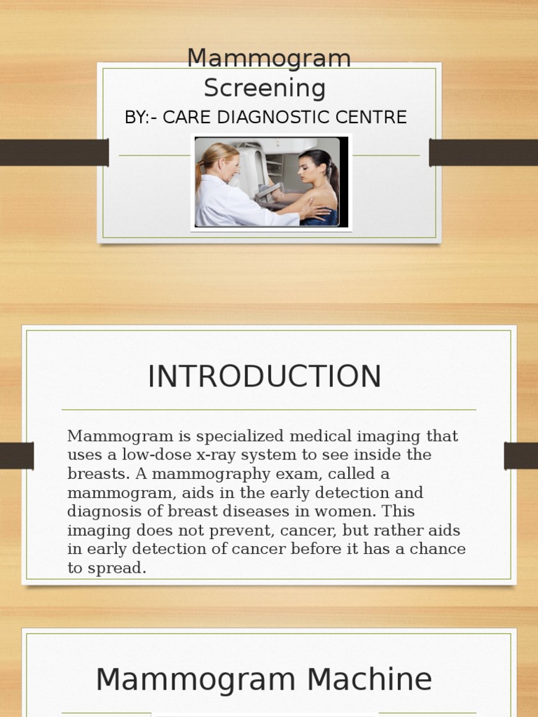 Mammogram Screening | PDF | Mammography | Breast Cancer