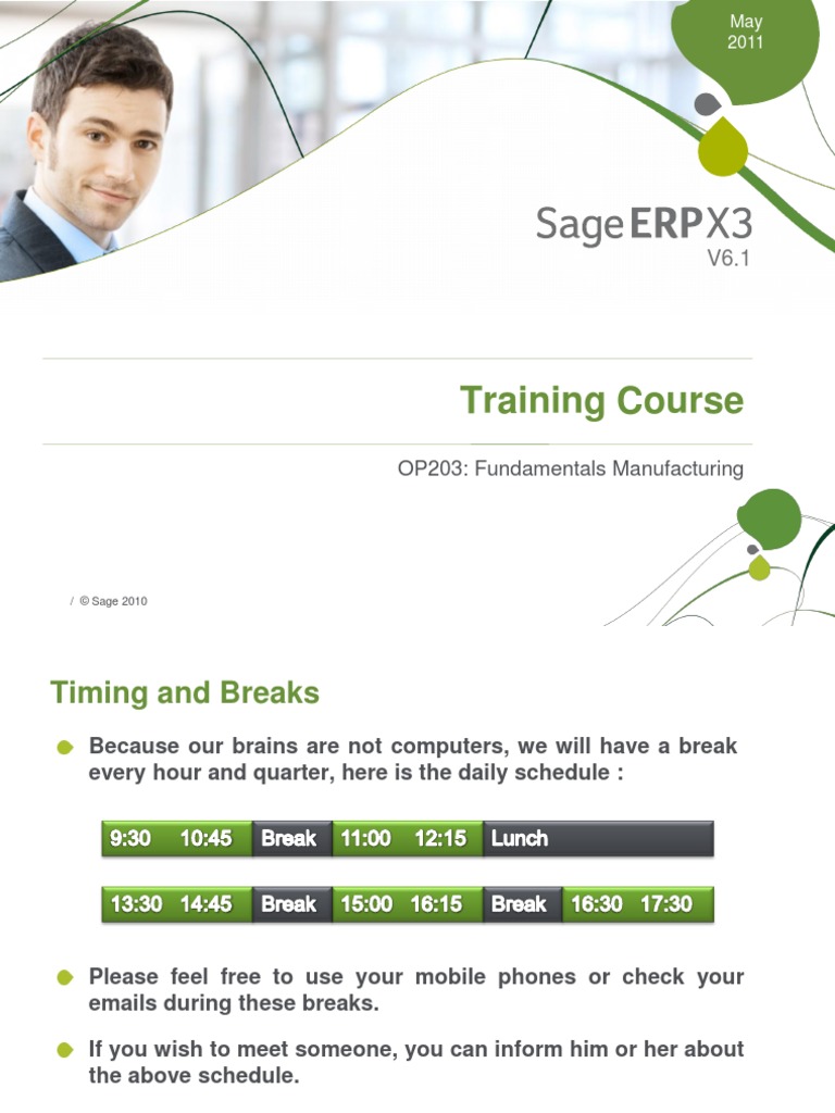 Sage x3 Fundamentals Manufacturing | PDF | Business Process Management ...