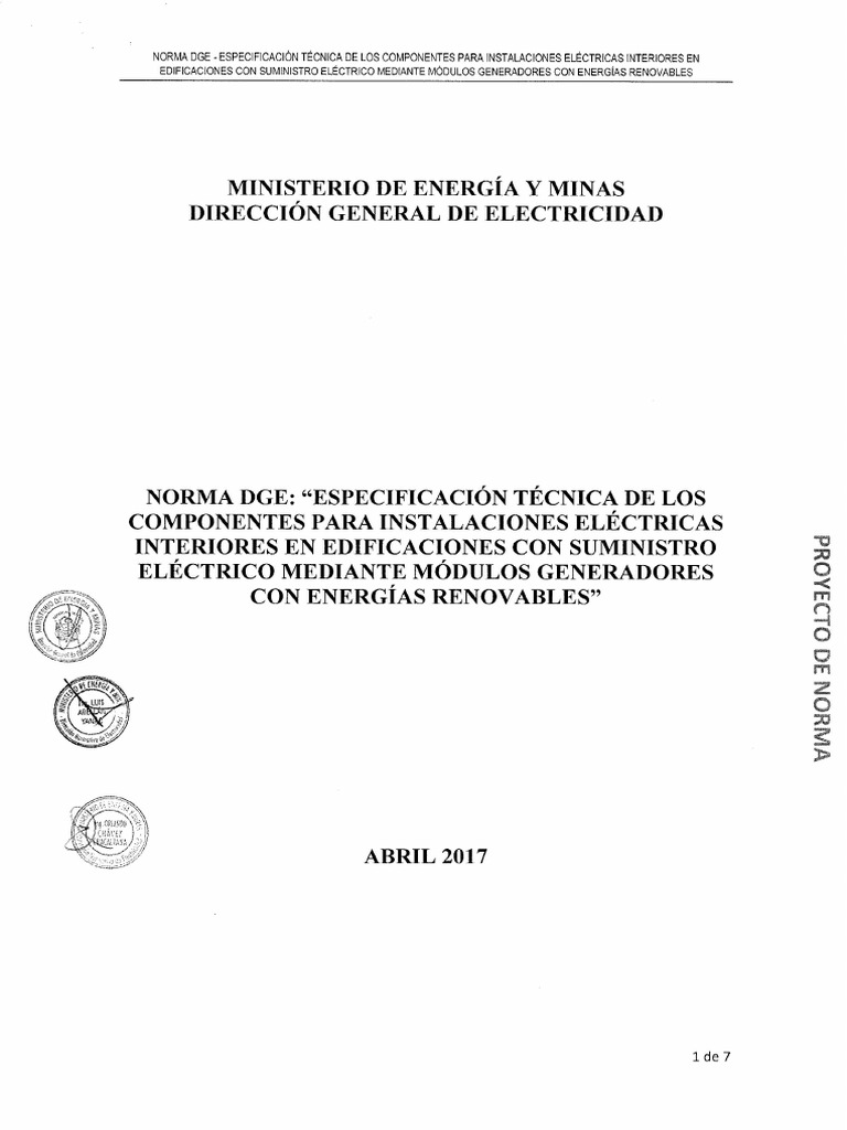 Norma DGE - Prepublicacion PDF | PDF
