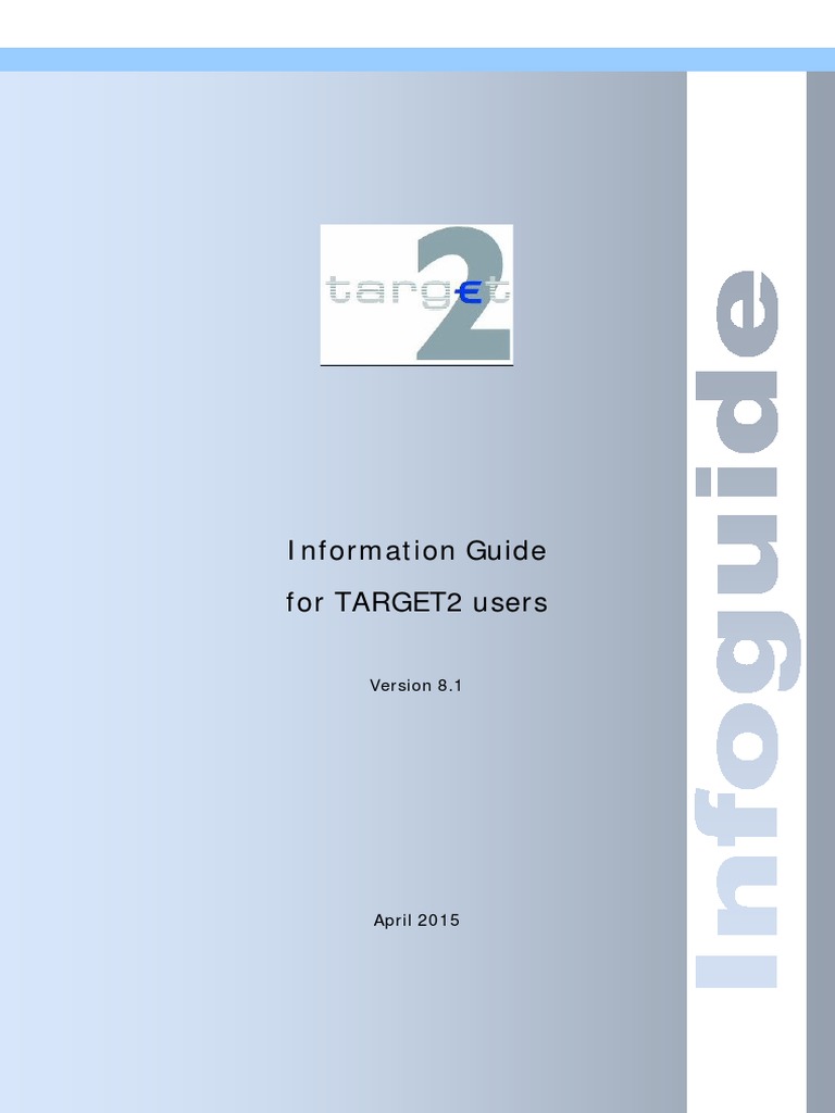 Information Guide For TARGET2 Users - Version 8.1 | PDF | Payment ...