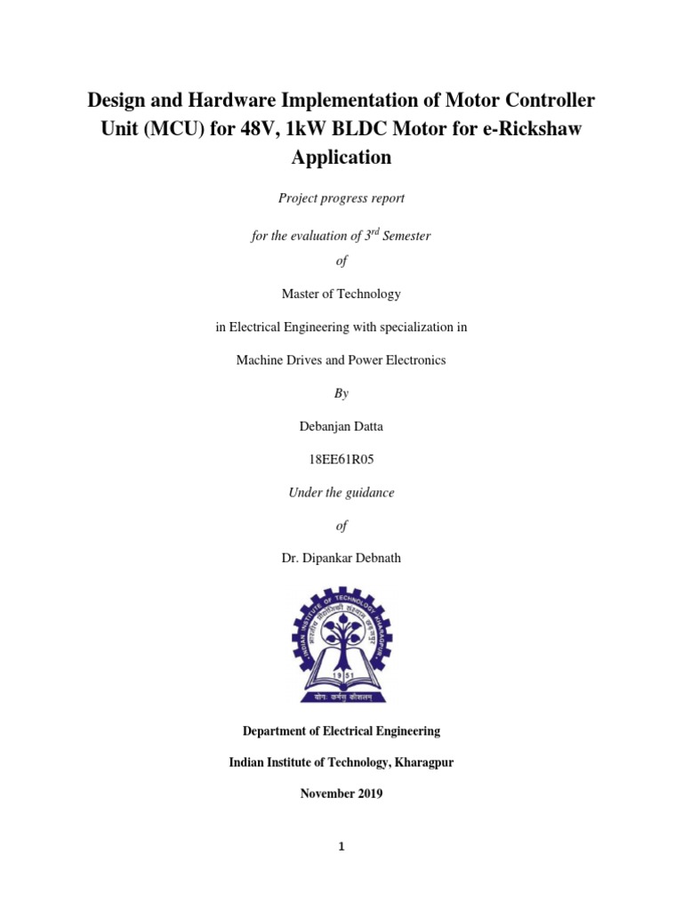 BLDC Motor Open Loop Control | PDF | Power Inverter | Electric Motor