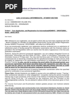 ICAI Reprint Letter | PDF