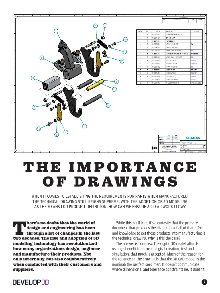 Develop3D Ebook - The Importance of Drawings - tcm27-2694 | PDF | 3 D Modeling | Technical Drawing