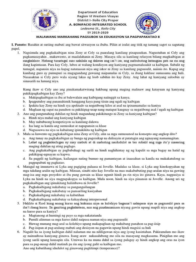 Esp 8 2ND Grading | PDF