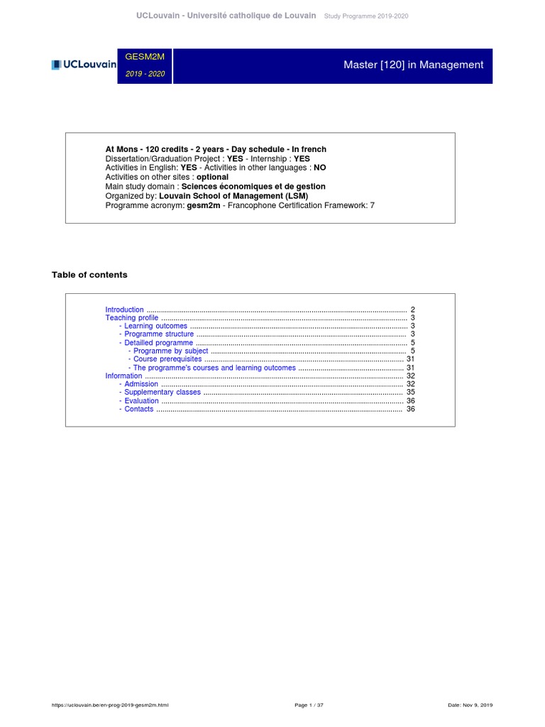 UCL Francais Mons - Pdf-Parts PDF | PDF | Business | Economies