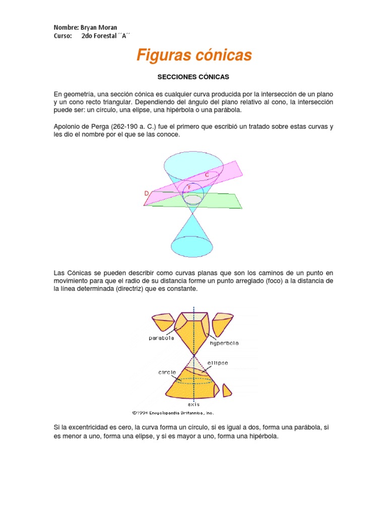 Figuras Cónicas 2 PDF | PDF | Colector | Elipse
