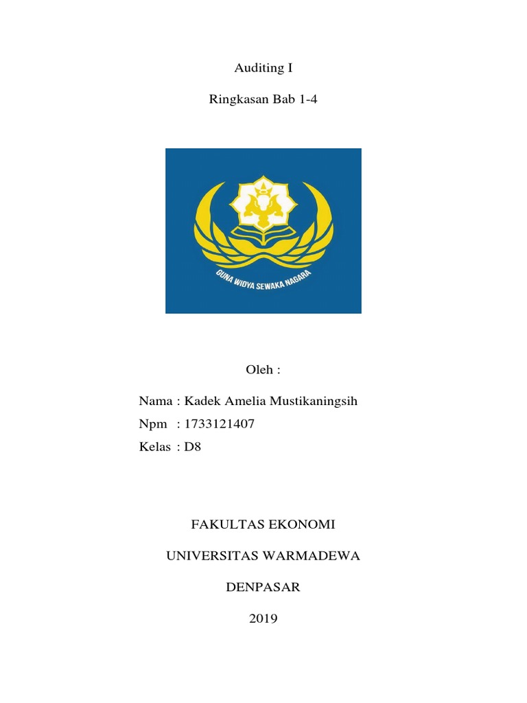 Ringkasan Materi Bab 1-4 | PDF