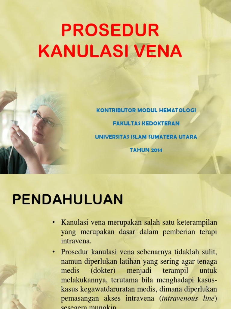Prosedur Kanulasi Vena | PDF
