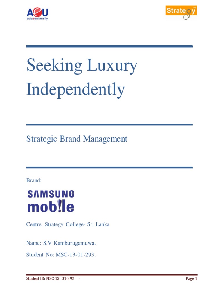 Brand Audit Samsung PDF | PDF | Smartphone | Android (Operating System)